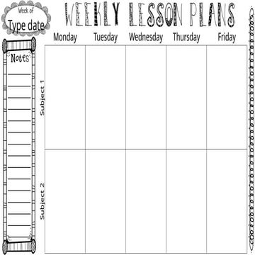 Whimsical Digital Lesson Plans.pptx Calendar | PPT