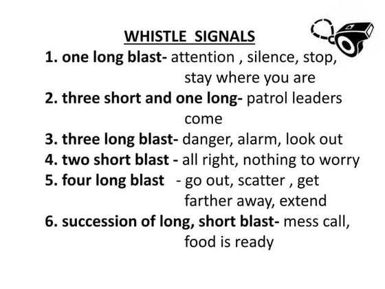 Hand and whistle signals | PPTX