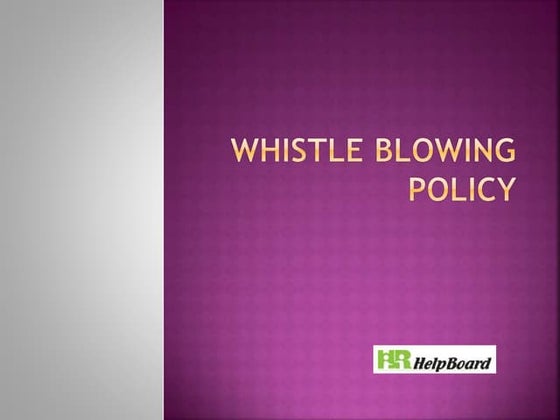 WHISTLE-BLOWING | PPT