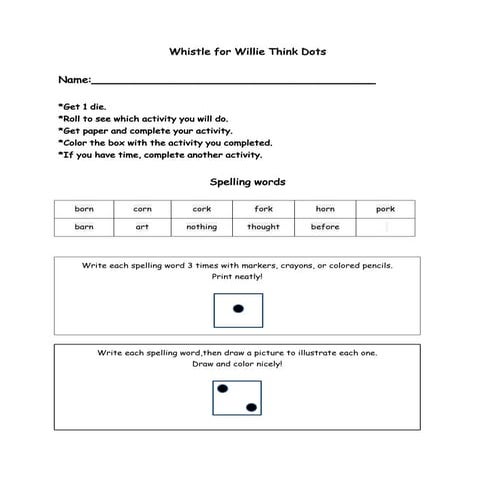 Whistle for willie think dots | PDF
