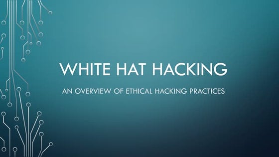 Introduction to ethical hacking | PPT