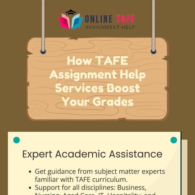 Affordable TAFE Assignment Writing Service | PDF