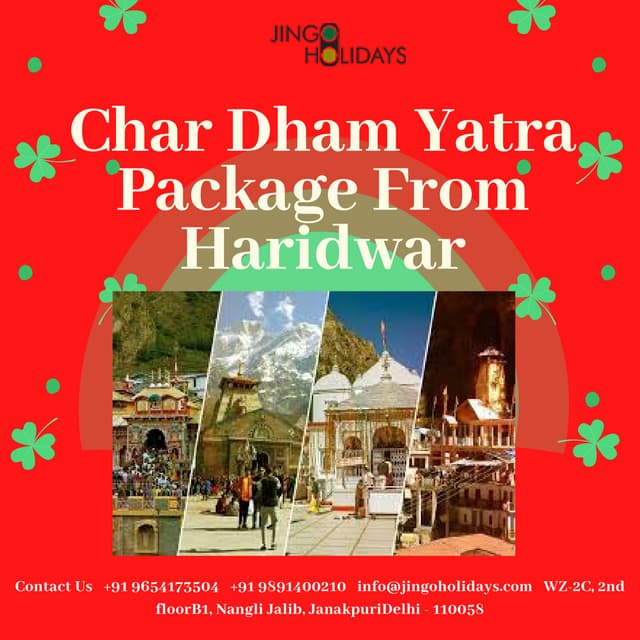 Char Dham Yatra Package from Haridwar - jingoholidays.com