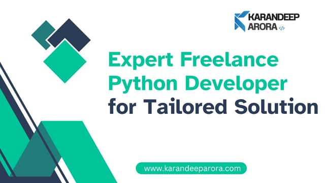 Expert Freelance Python Developer For Tailored Solutions Ppt Free Download