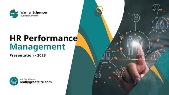 White And Teal Modern Professional HR Performance Management ...