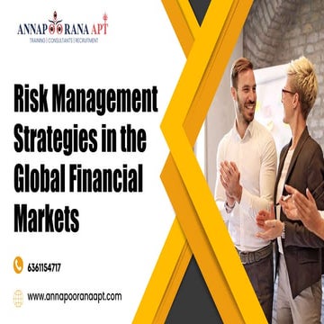 Risk Management Strategies in the Global Financial Markets | PPT