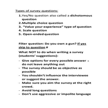Whiteboard 13 02 on survey questions ICAI B2.1 | DOCX