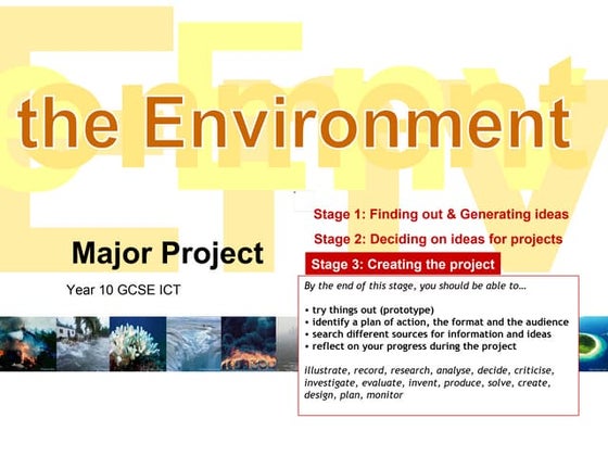 Stage 2 - Deciding on a project | PPT