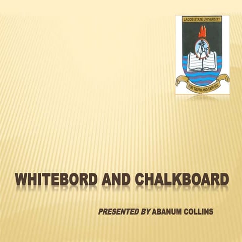 Whitebord and chalkboard | PPTX