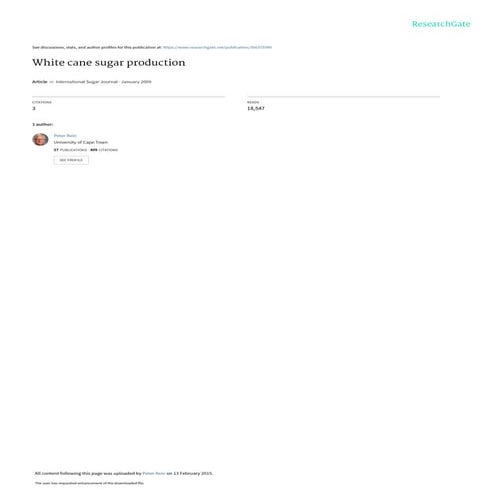 White cane sugar_production | PDF