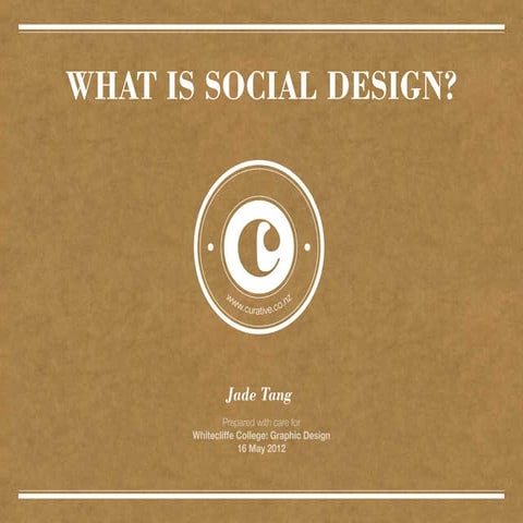 Curative | What is Social Design? | PDF