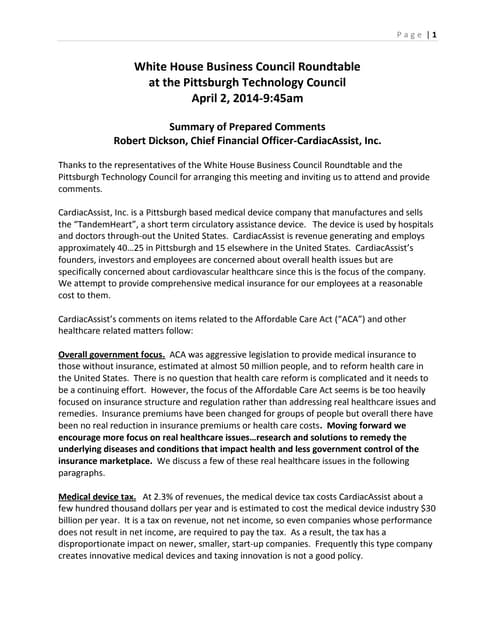 Presentation policy brief slide sharewesterfield