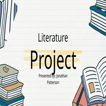 White Illustrative Creative Literature Project Presentation.pptx