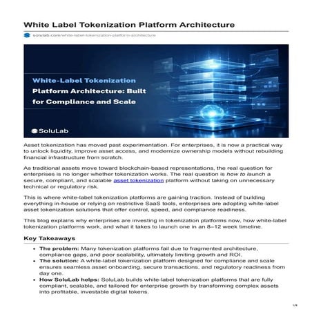 White Label Tokenization Platform Architecture.pdf