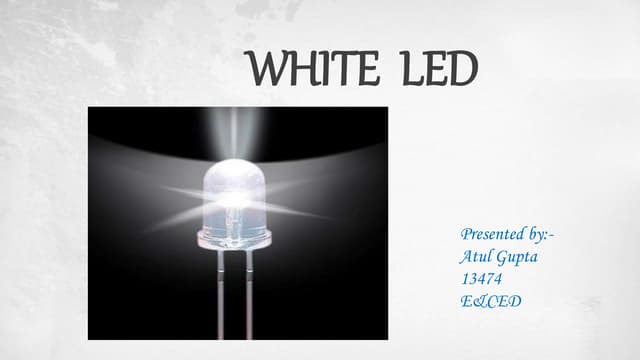 LED's Presentation | PPTX