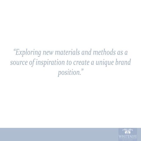 Exploring new materials & methods as a source of inspiration to create ...