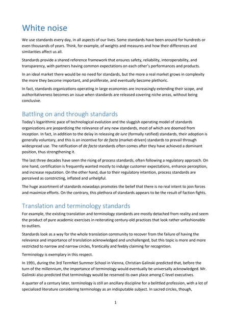 Terminology standardization | PDF
