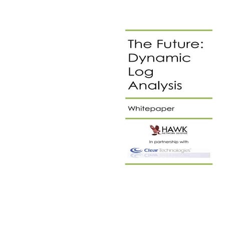 Dynamic Log Analysis - The Future | PDF