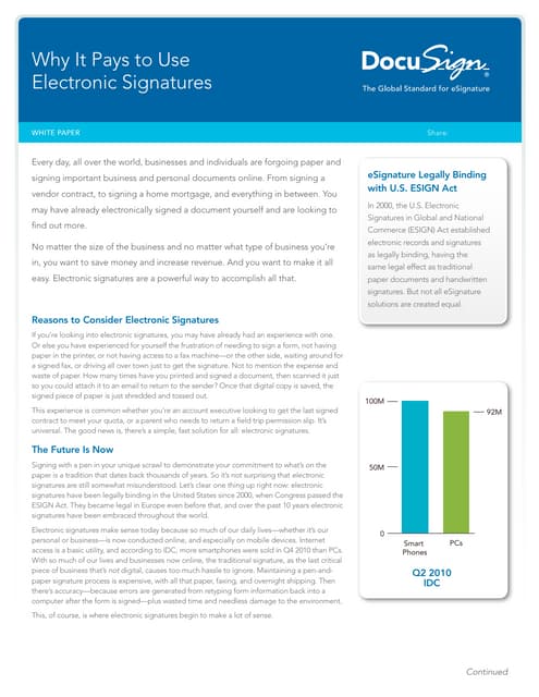 Echo Sign E-Signature User Guide - Sign in Seconds | PDF