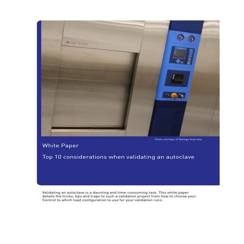 White paper autoclave_validation | PDF