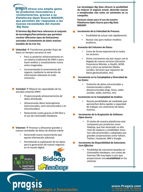 Pragsis Bidoop presentations