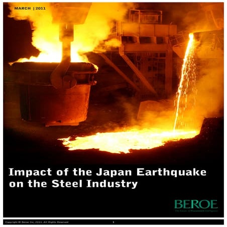 Impact of the Japan Earthquake on the Steel Industry | PDF