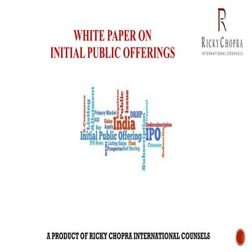 White paper on IPO | PDF