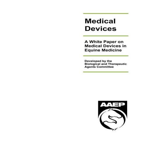 W hite Paper On Medical Devices | PDF