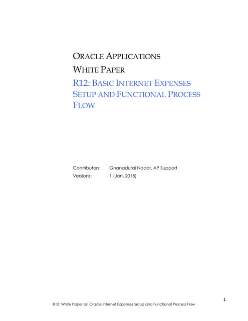 White_Paper_on_Oracle_Internet_Expenses_Setup_and_Functional_Process ... White_Paper_on_Oracle_Internet_Expenses_Setup_and_Functional_Process ...