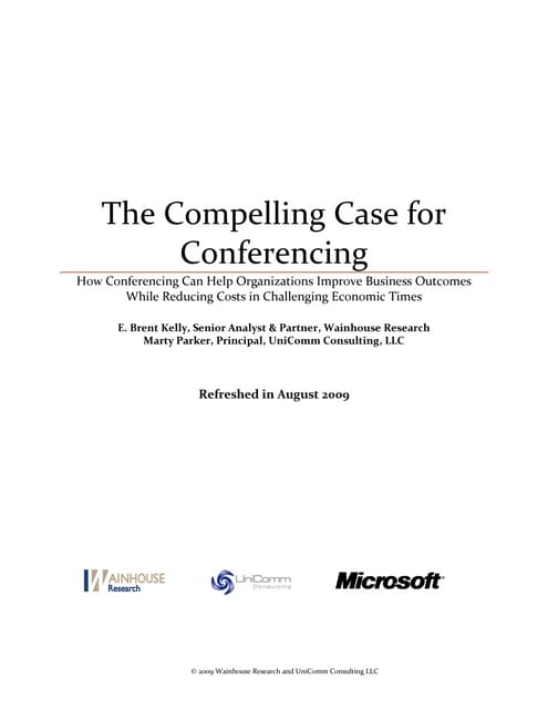 MULTIMEDIA CONFERENCING.pptx | Web Conferencing | Computer Software and Applications