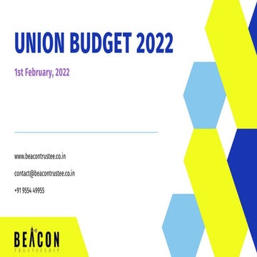 UNION BUDGET 2022 | PPT