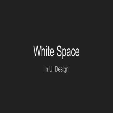White Space / Negative Space | PDF