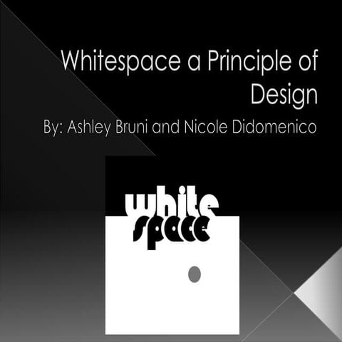 Whitespace a principle of design | PPTX