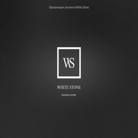 Презентация логотипа White stone | PDF
