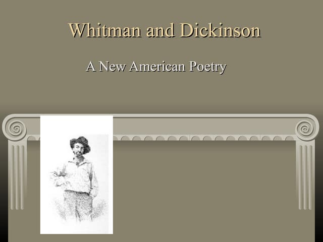 Whitman Dickinson Ppt