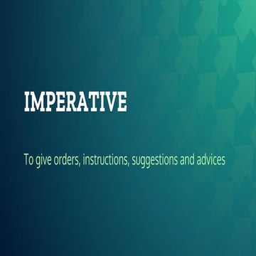 Imperative slides | PPT
