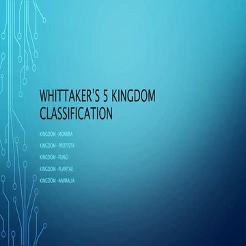 Whittakers 5 kingdom classification.pptx
