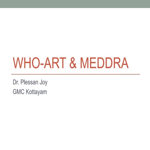 Who art & med dra | PPT