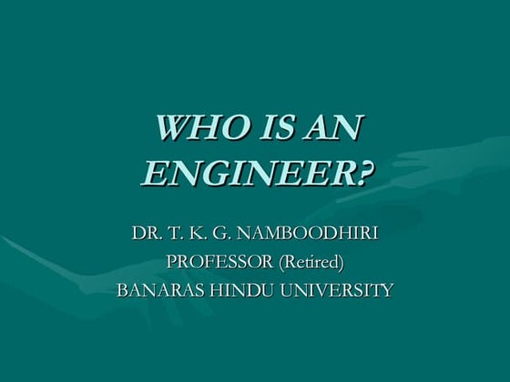 What is Engineering? Presentation | PPT