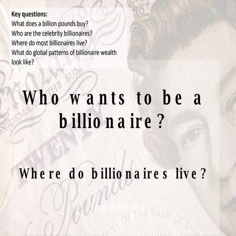 Who Wants To Be A Billionaire Powerpoint Lesson 1 | PPT