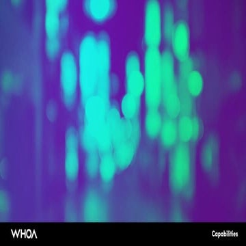 Whoa capabilities slideshare | PDF