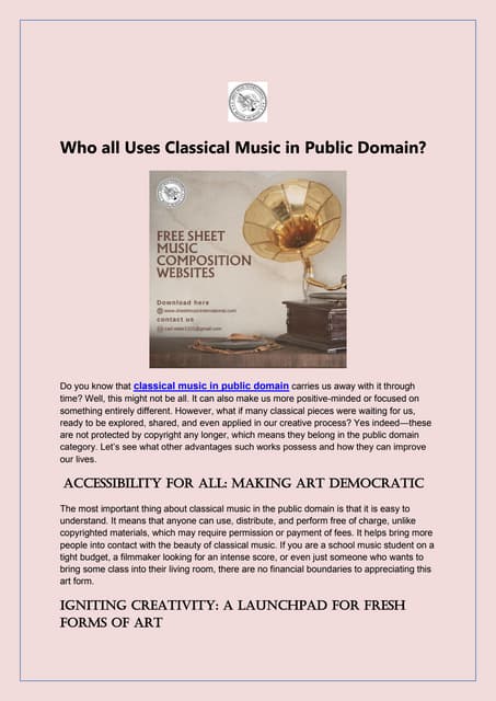 Understanding the Public Domain Music A Boon for Musicians.pdf