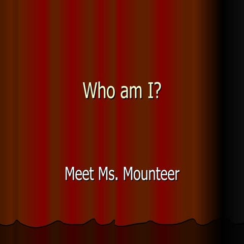 Who Am I? | PPT | Education