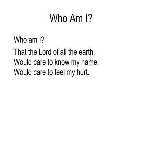 Who am i | PPT