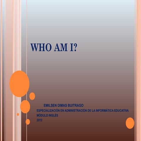 Who am i | PPT