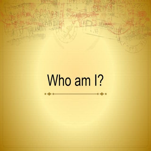 Who am i | PPTX