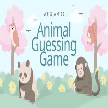 who am I-Animal.pptx | a guessing game about animal | PPTX