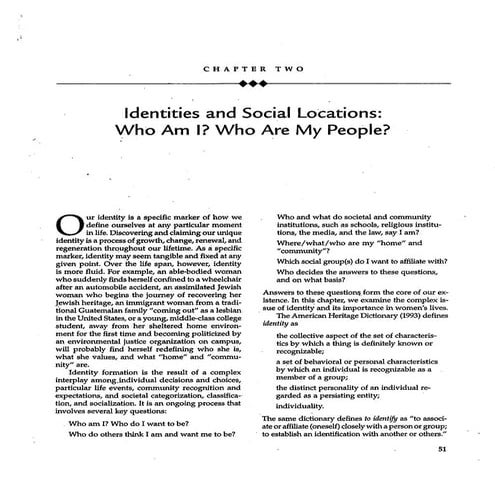 Who am i. who are my people. | PDF