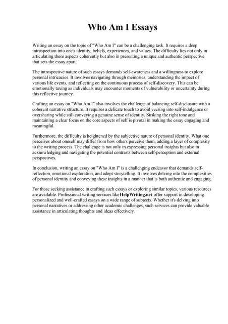 Why I Am Who I Am Essay.pdf
