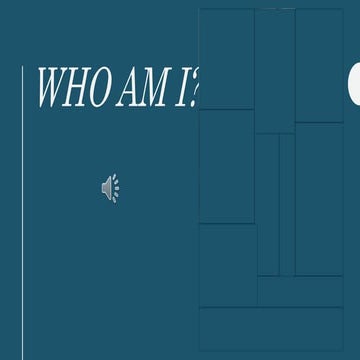 Who am I? | PPTX